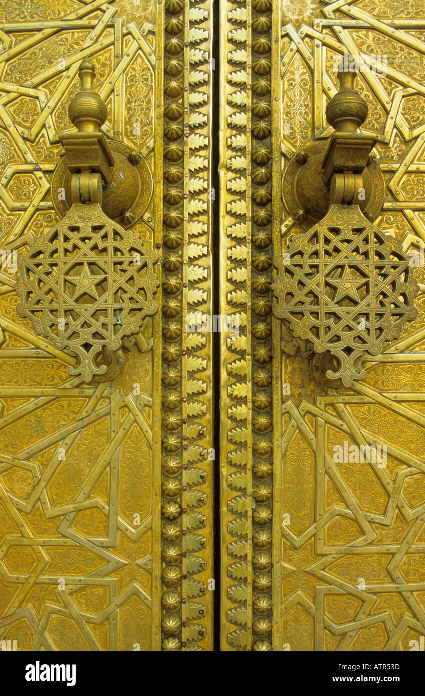 Royal Palace Gates, Fes, Morocco Stock Photo - Alamy