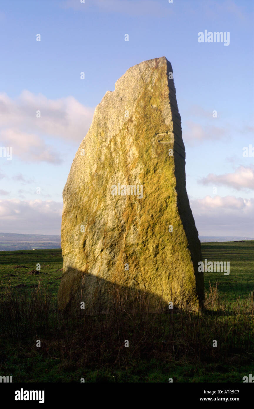 Standing stone in Sculpture Park at Longleat Wiltshire UK Stock Photo ...