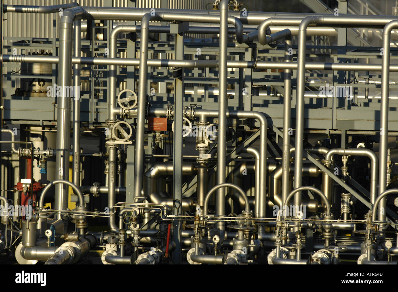 Vienna, pipelines, industrial plant Stock Photo - Alamy