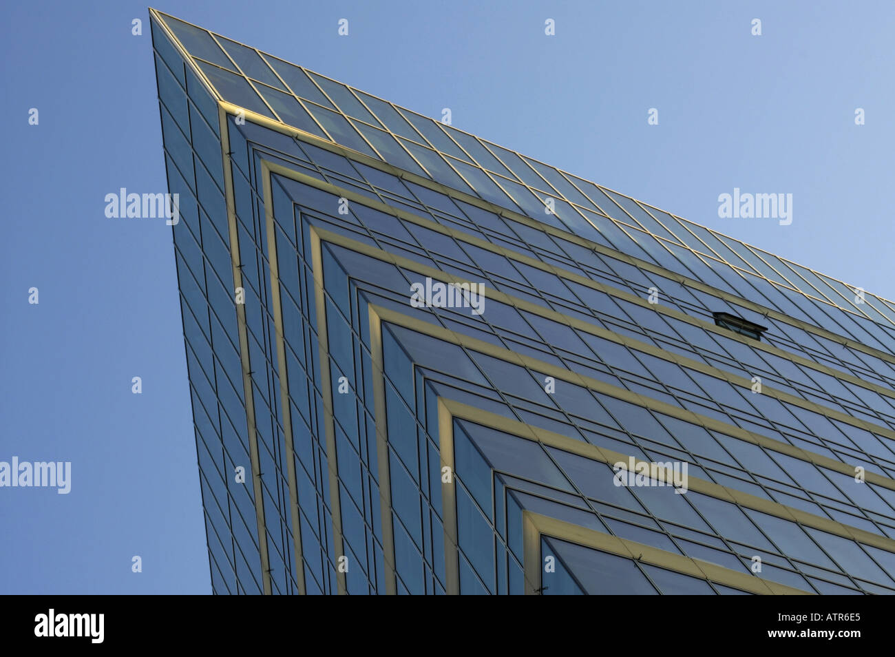 Vienna, Danube City, modern architecture, STRABAG Building Stock Photo ...