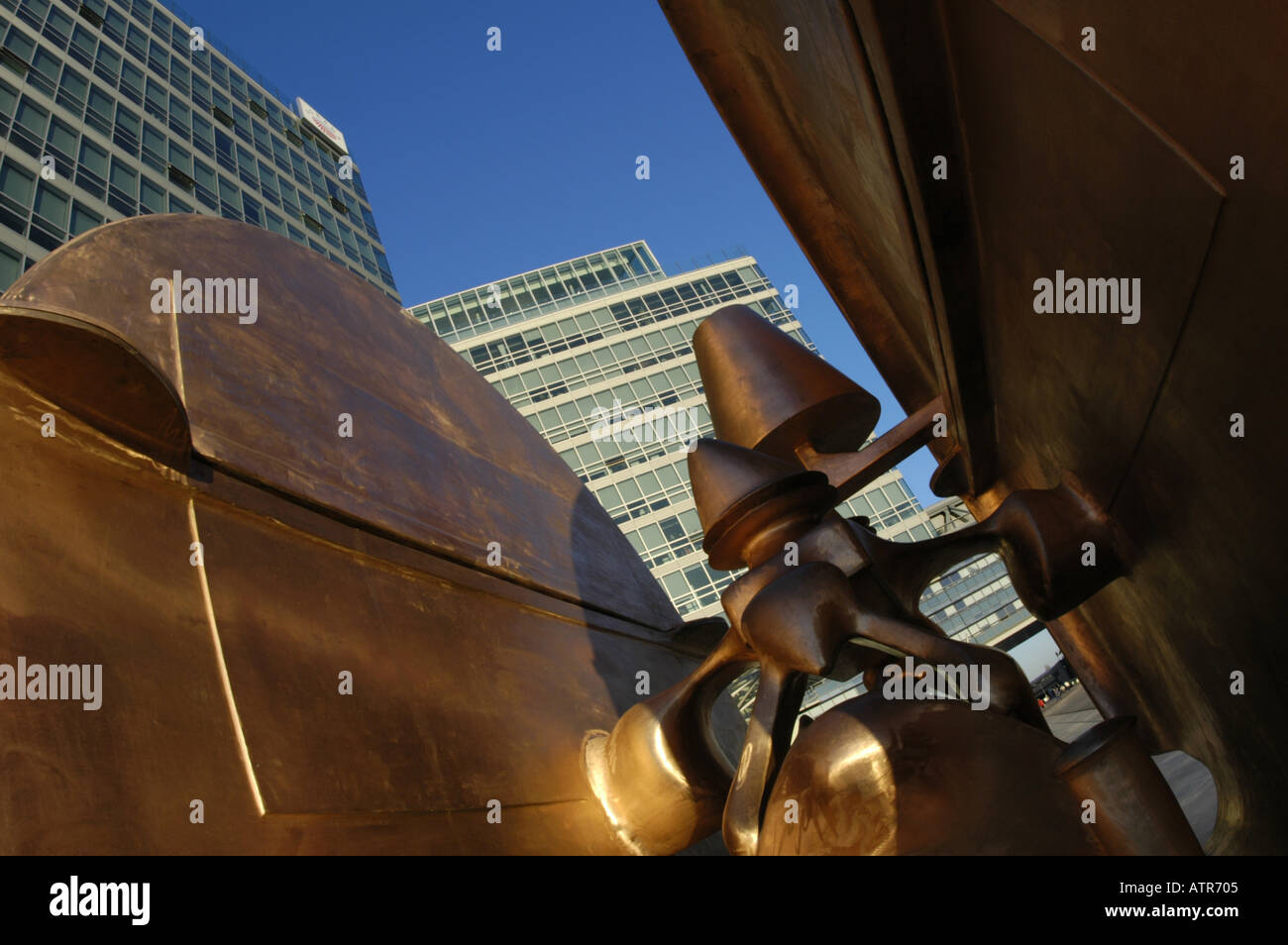 Vienna, Danube City, modern architecture, STRABAG Building Stock Photo ...