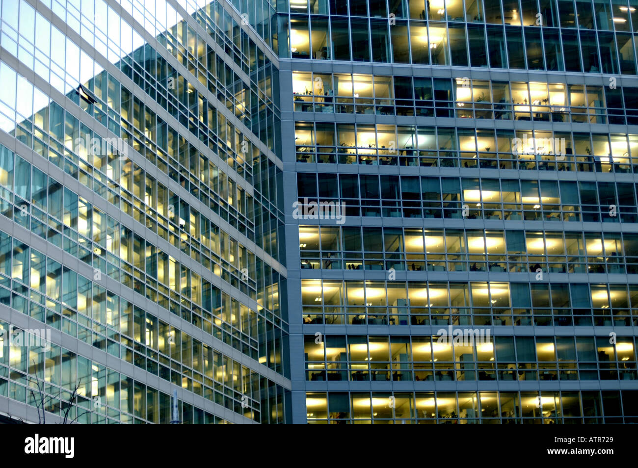 Vienna, Danube City, modern architecture, STRABAG Building Stock Photo ...