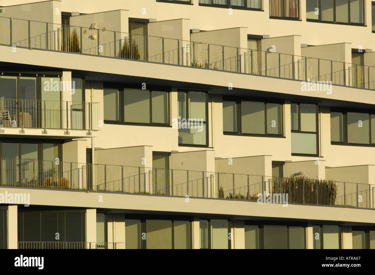 Wienerberg City, modern architecture, flats Stock Photo - Alamy