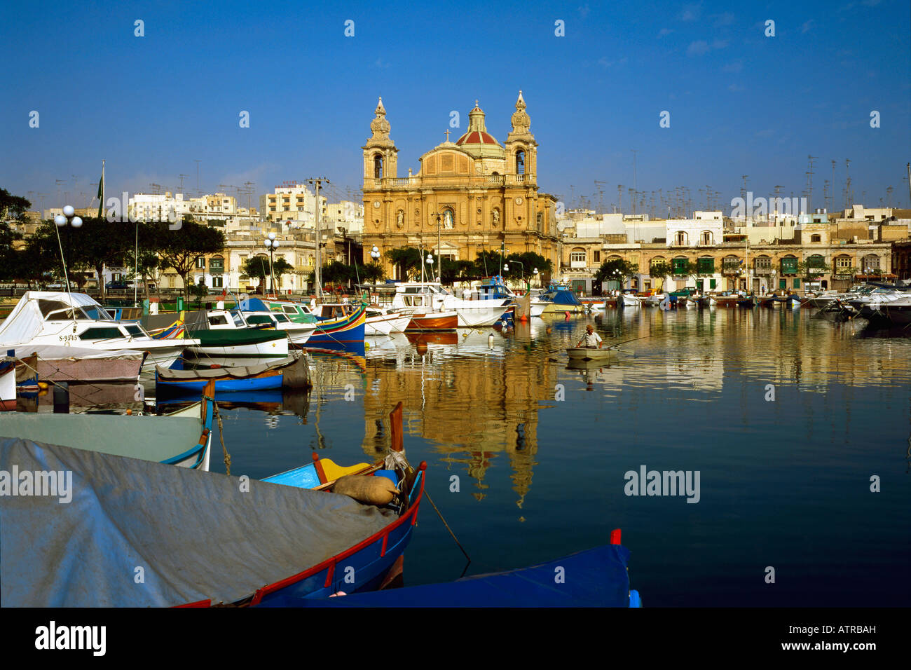 Fishing harbour / Msida Stock Photo - Alamy