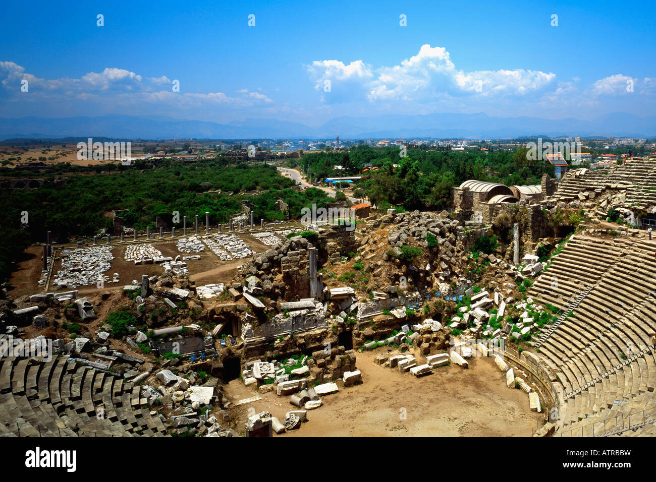Roman Amphitheatre / Side Stock Photo - Alamy