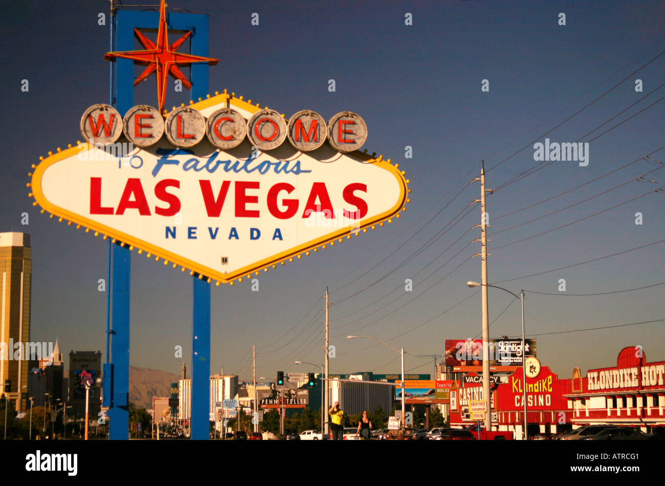 Fabulous downtown las vegas sign hi-res stock photography and images ...