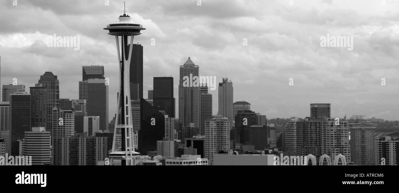 The panoramic skyline of Seattle, Washington Stock Photo - Alamy