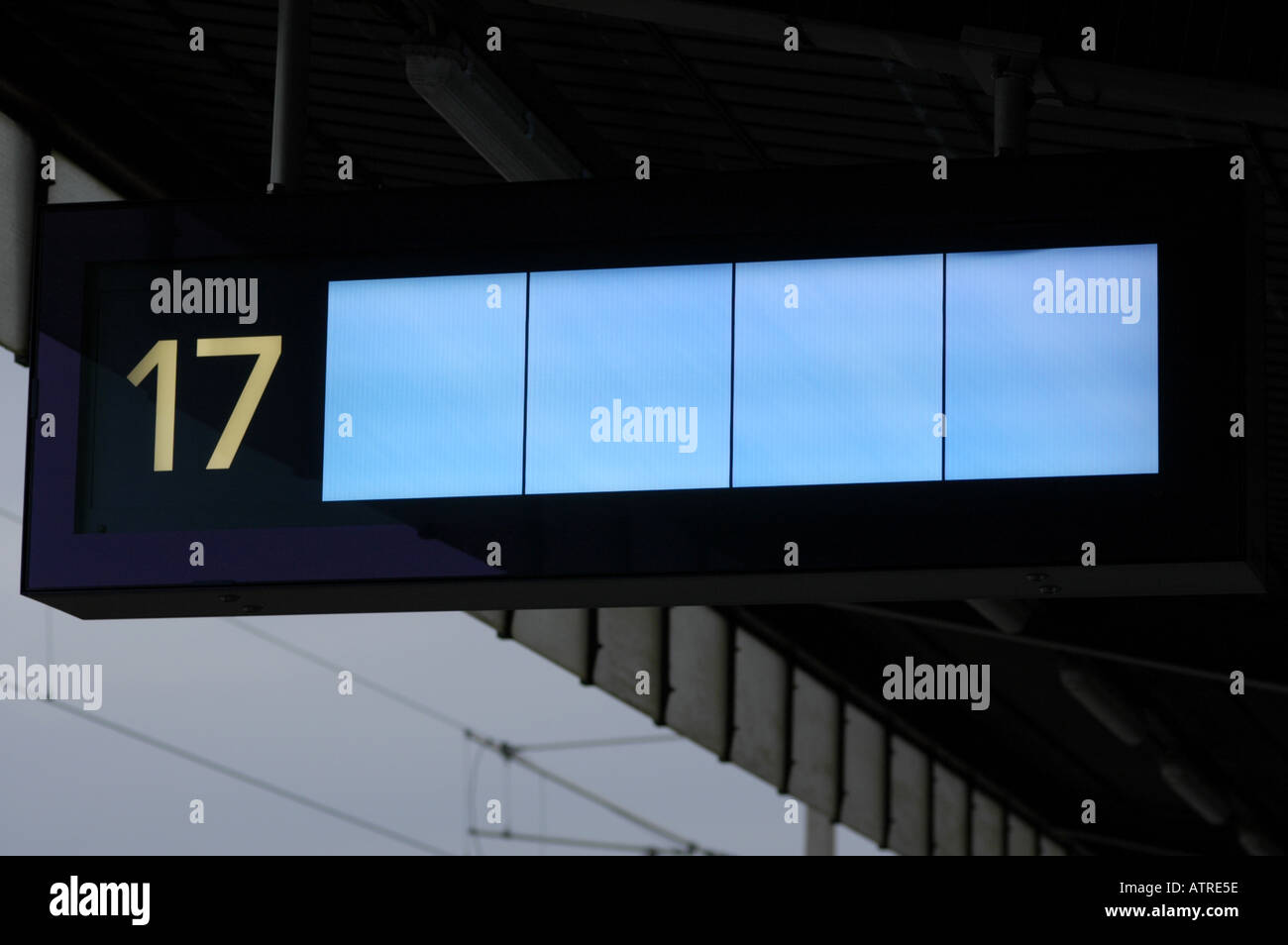 Schedule board, railway station Stock Photo - Alamy