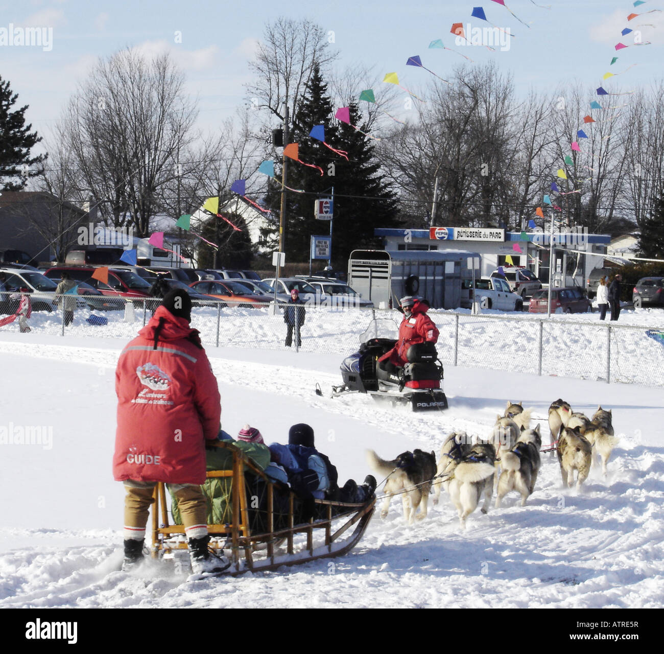 Children dog sled team hi-res stock photography and images - Alamy