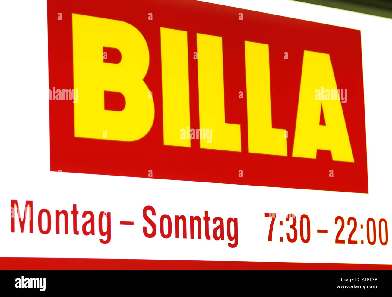 Billa supermarket logo hi-res stock photography and images - Alamy