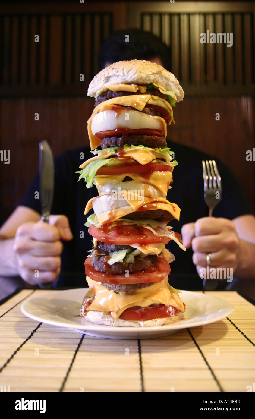 Mega burger hi-res stock photography and images - Alamy