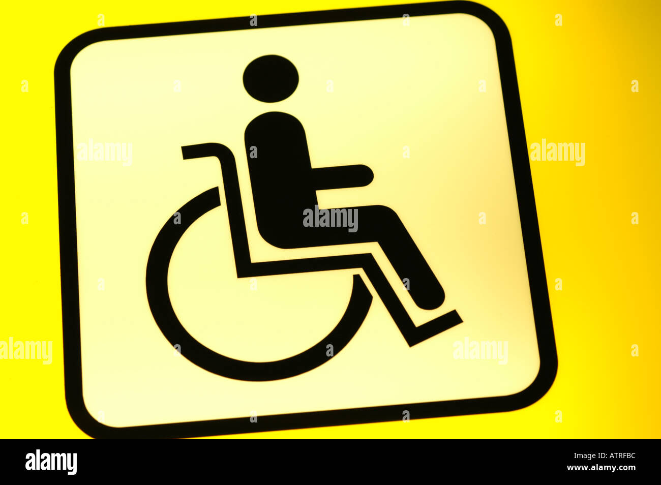 sign, wheelchair, handicapped accessible Stock Photo - Alamy
