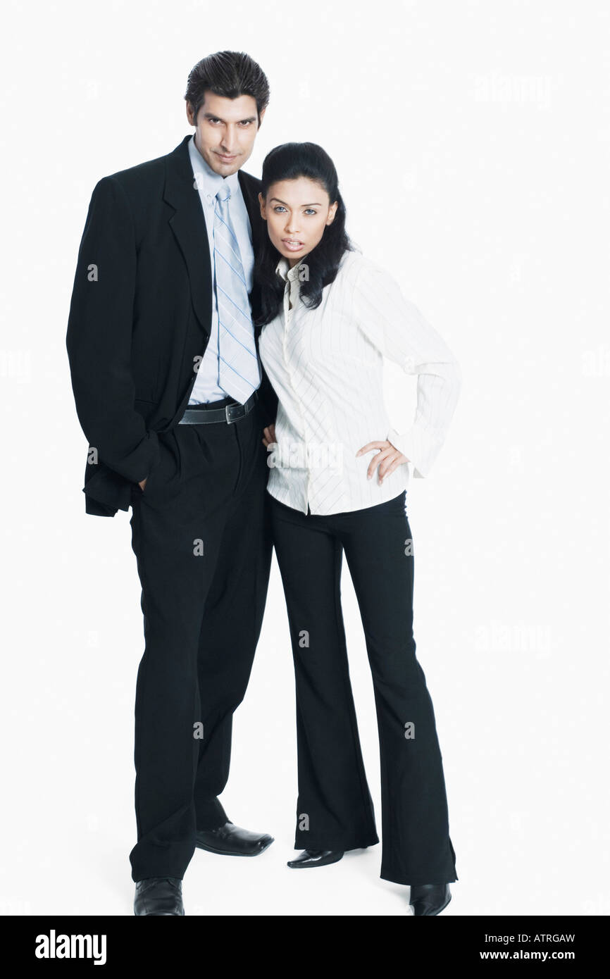 Portrait of a young couple standing together Stock Photo - Alamy