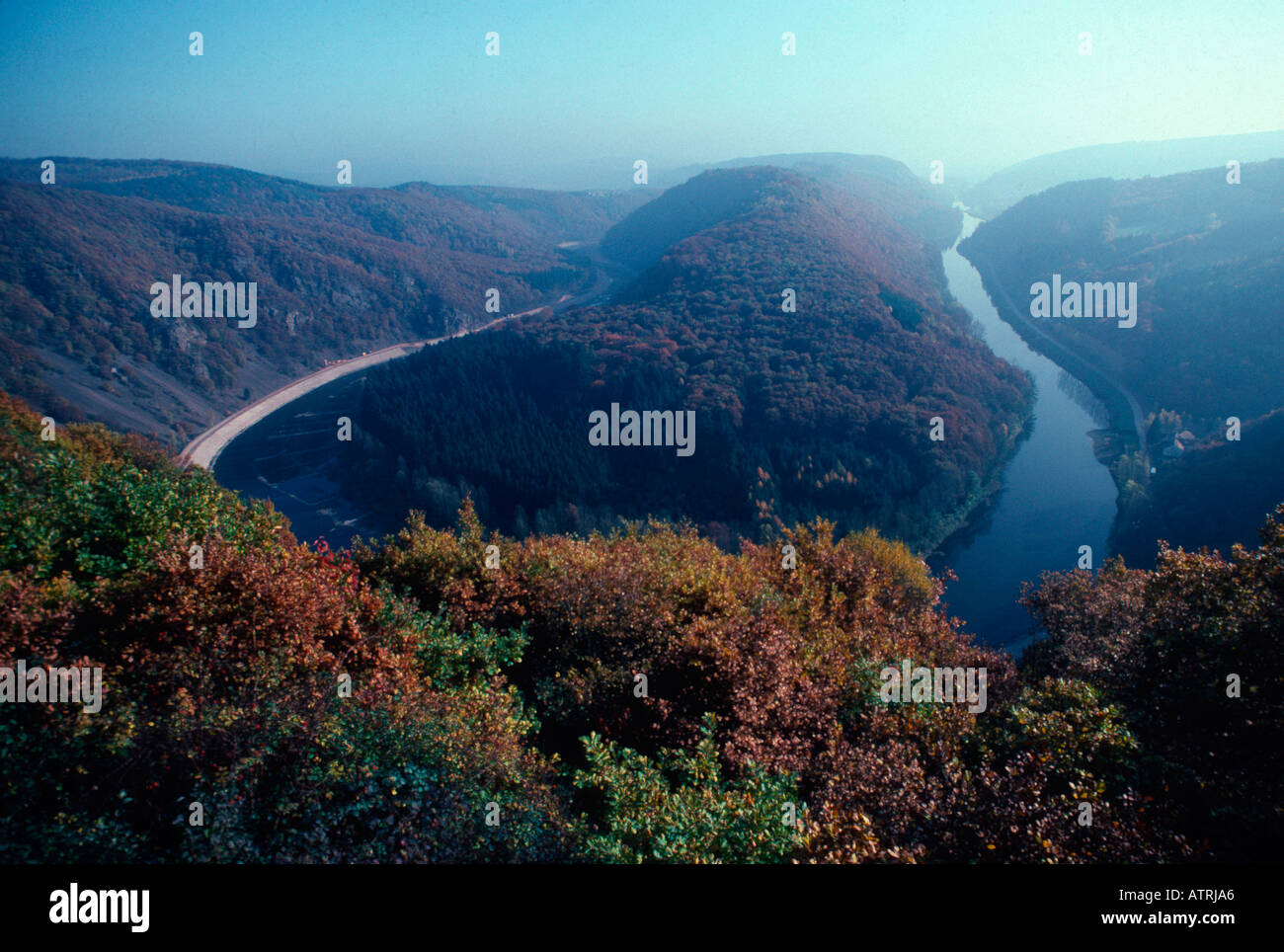 Bend river saar orscholz hi-res stock photography and images - Alamy