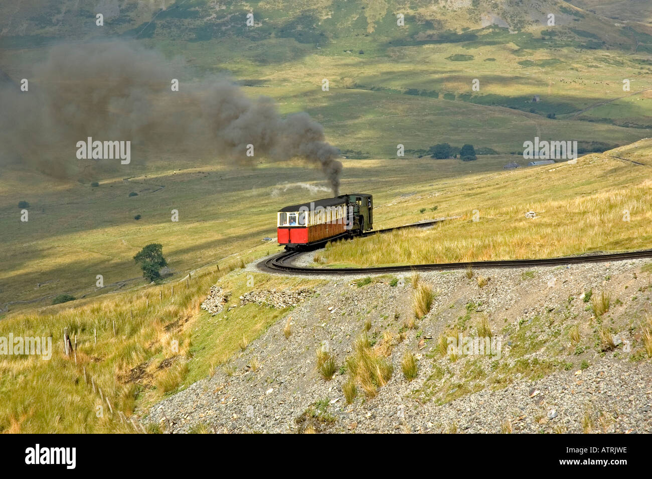 Steam locomotive Snowdon Mountain Railway Stock Photo - Alamy