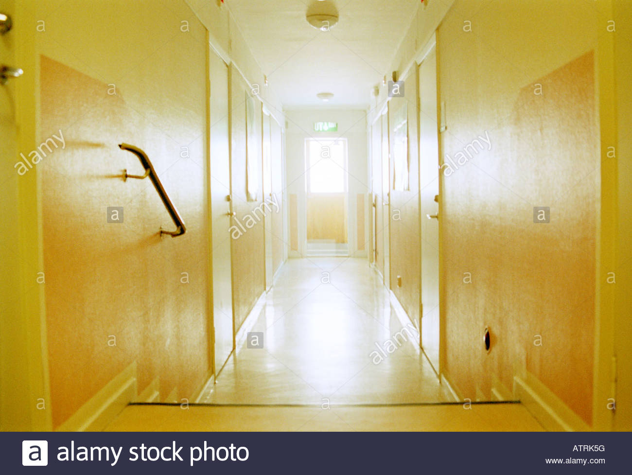 Corridor Handrail Stock Photos & Corridor Handrail Stock Images - Alamy