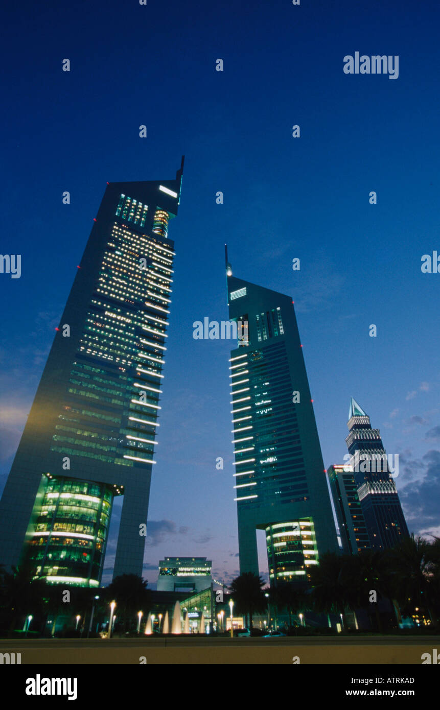 Emirates Towers / Dubai / The Tower Stock Photo - Alamy