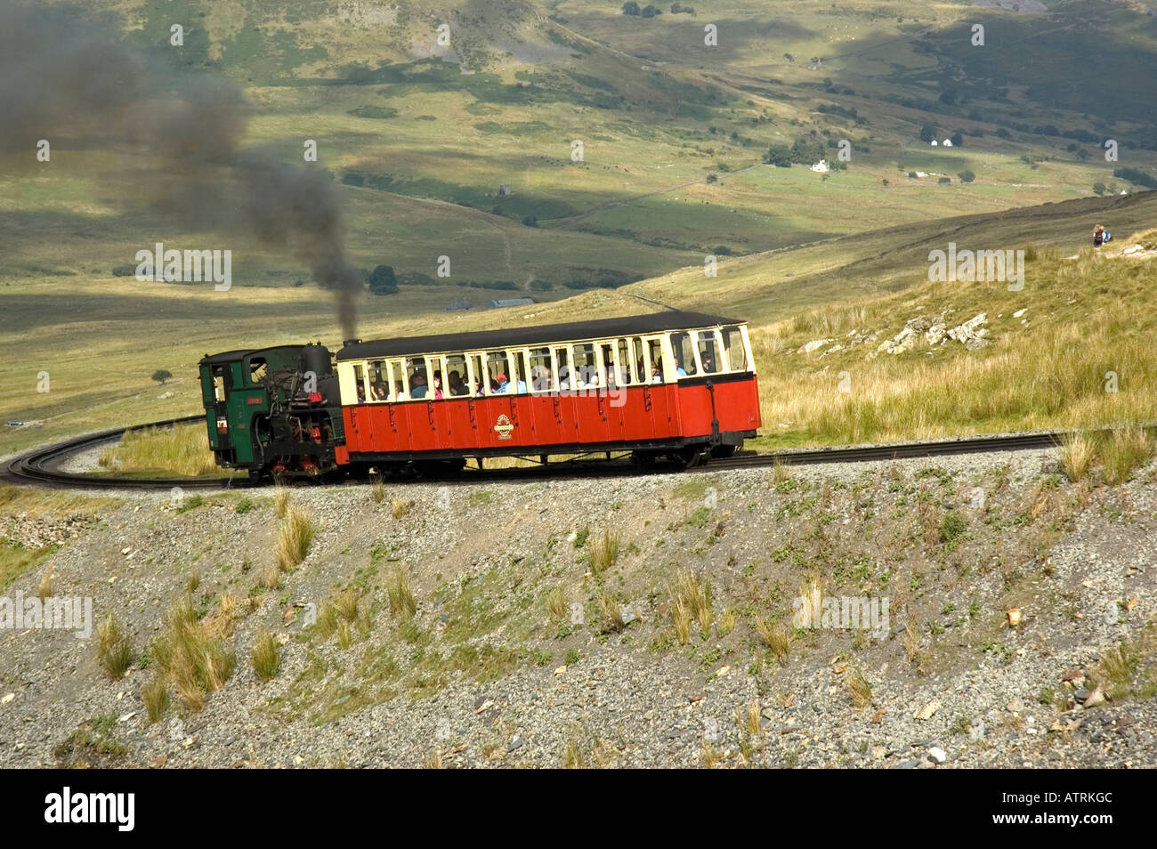 Steam locomotive Snowdon Mountain Railway Stock Photo - Alamy