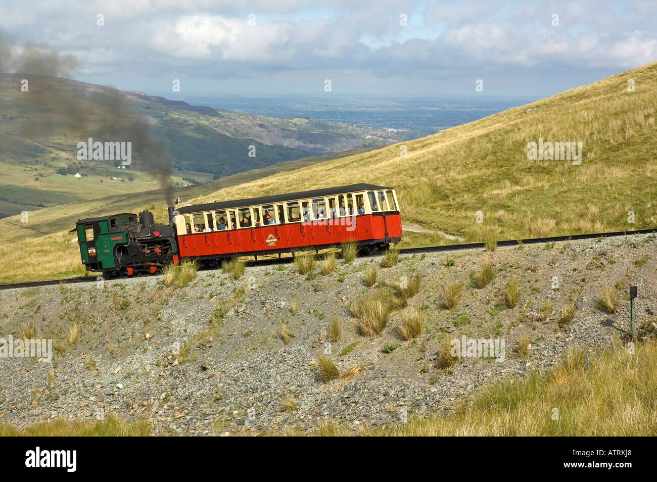 Steam locomotive Snowdon Mountain Railway Stock Photo - Alamy