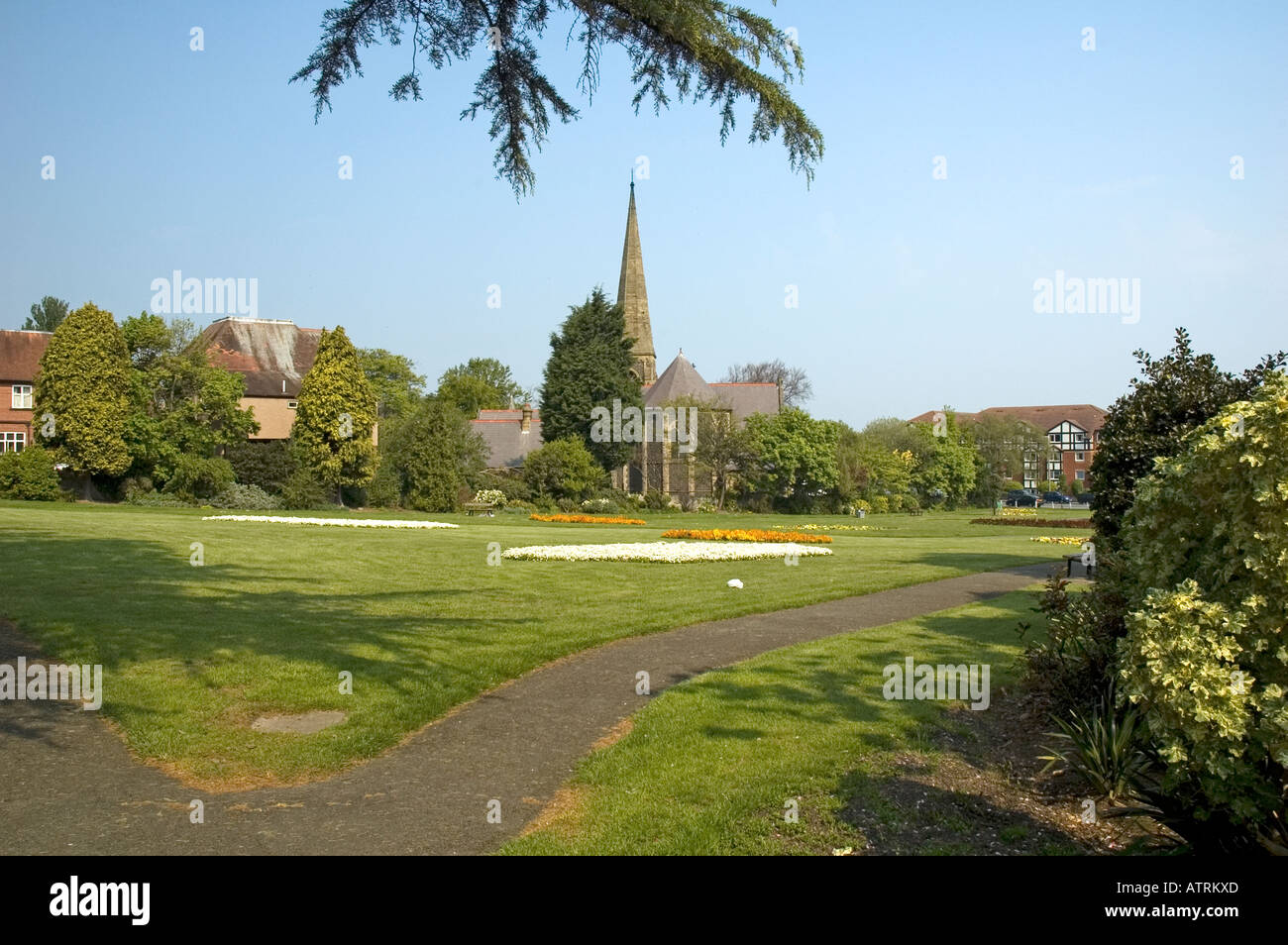 St John's Church Colwyn Bay Stock Photo - Alamy