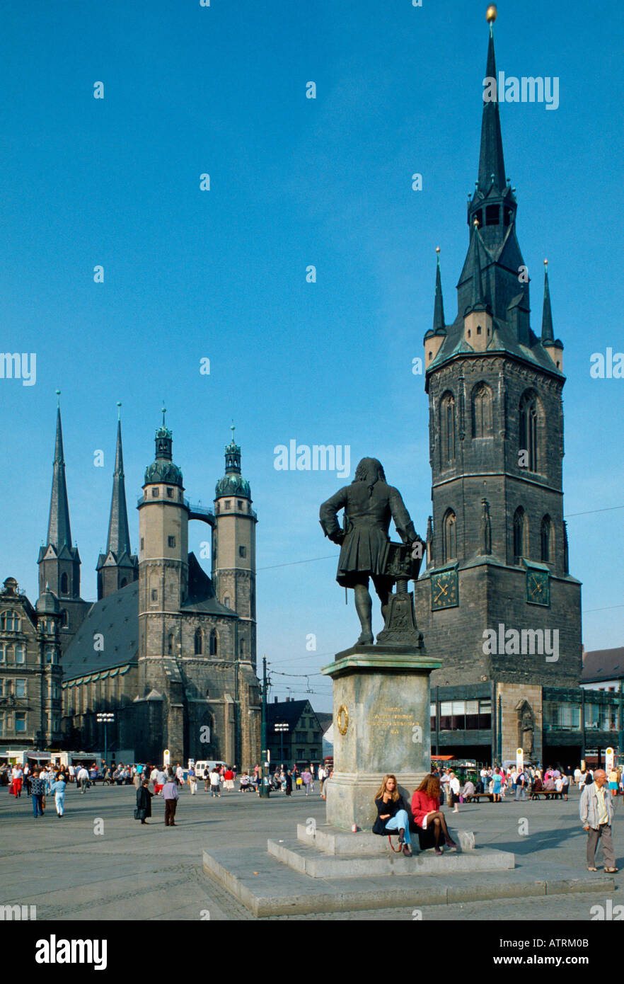 Roter Turm / Halle an der Saale Stock Photo - Alamy