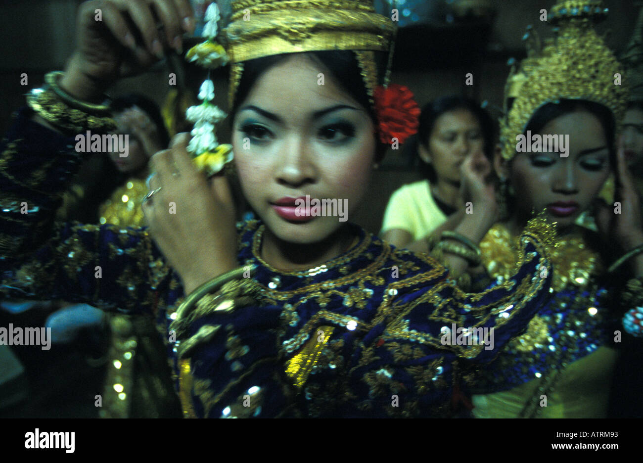Siem Reap backstage at a traditional Apsara dancing show in the Kulen ...