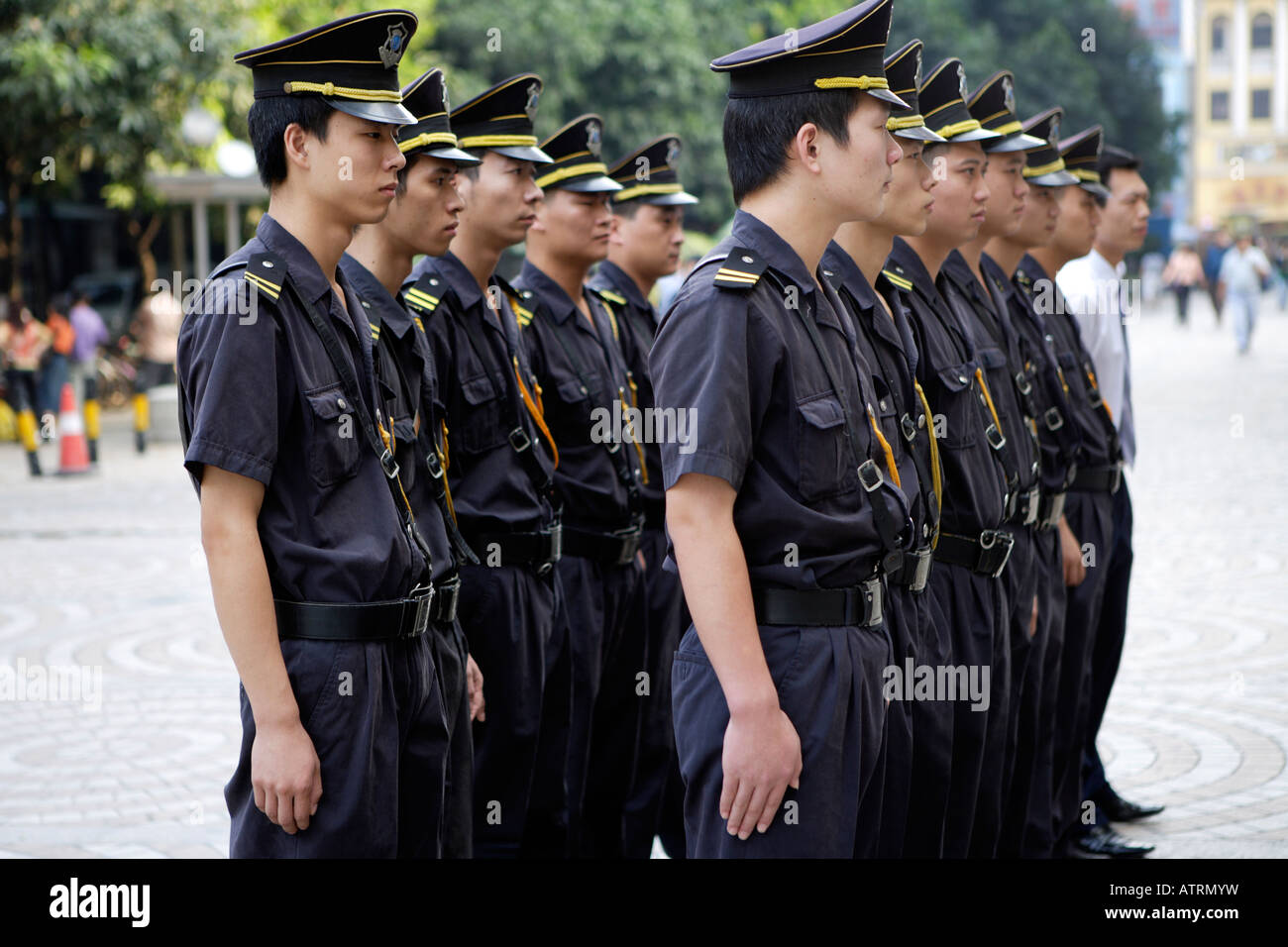 Police security shopping centre hi-res stock photography and images - Alamy