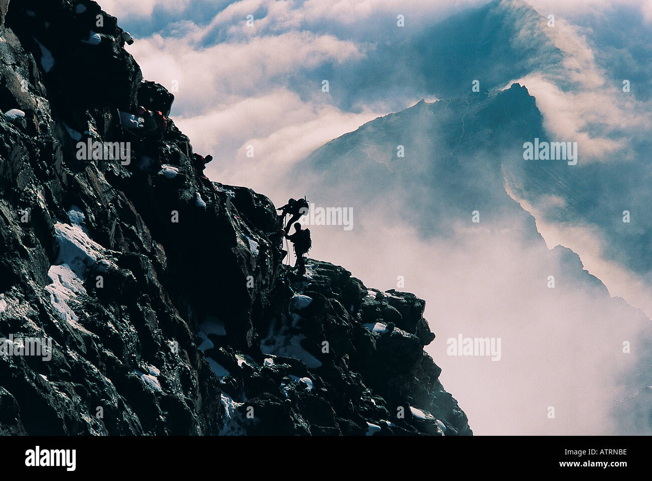 Climbing Matterhorn Zermatt Switzerland Stock Photo - Alamy