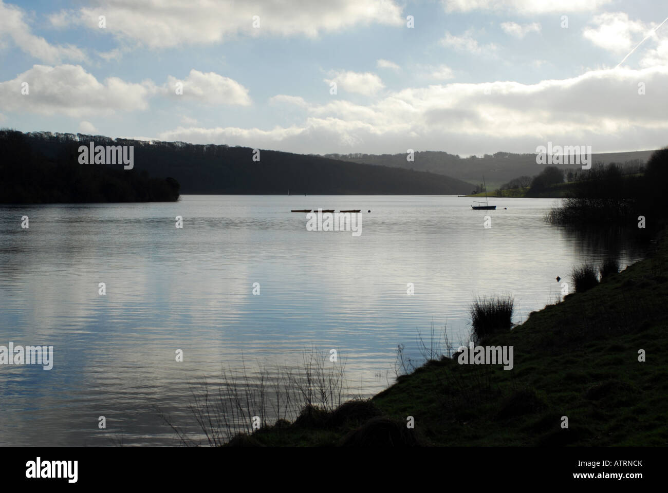 Wimbleball Reservoir on Exmoor Stock Photo - Alamy