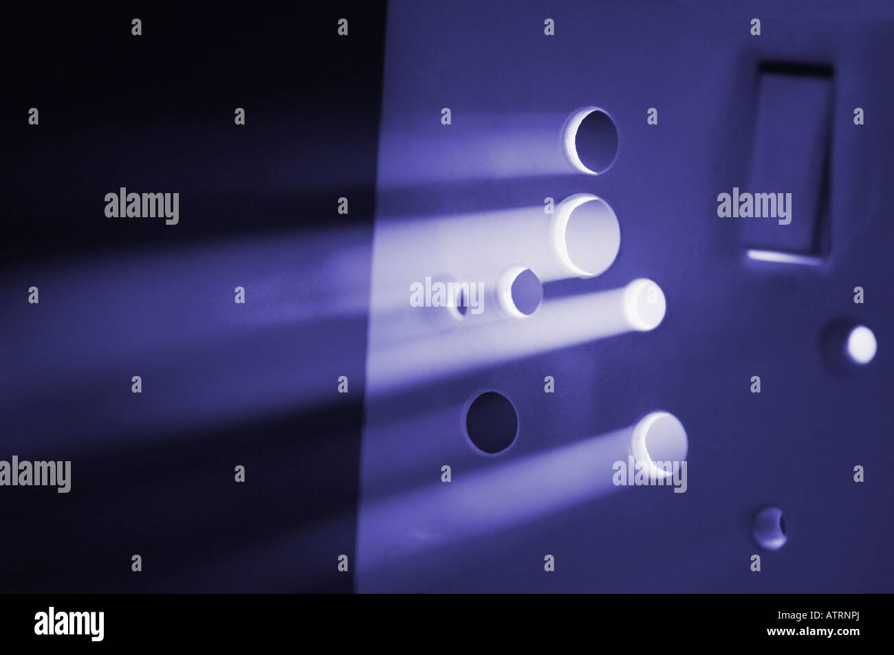 Light beam coming out from a socket Stock Photo - Alamy