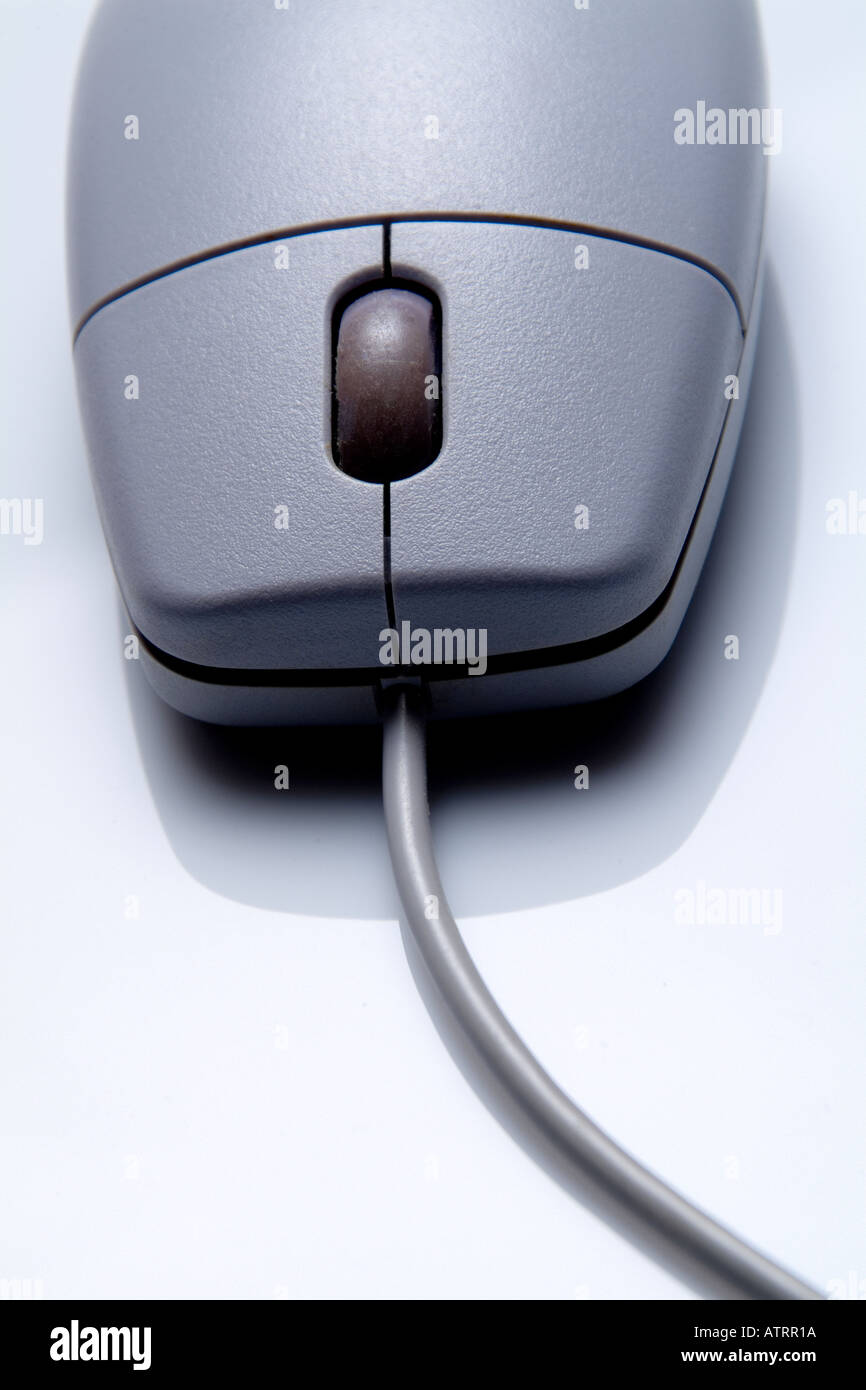 Computer mouse on light background Stock Photo - Alamy