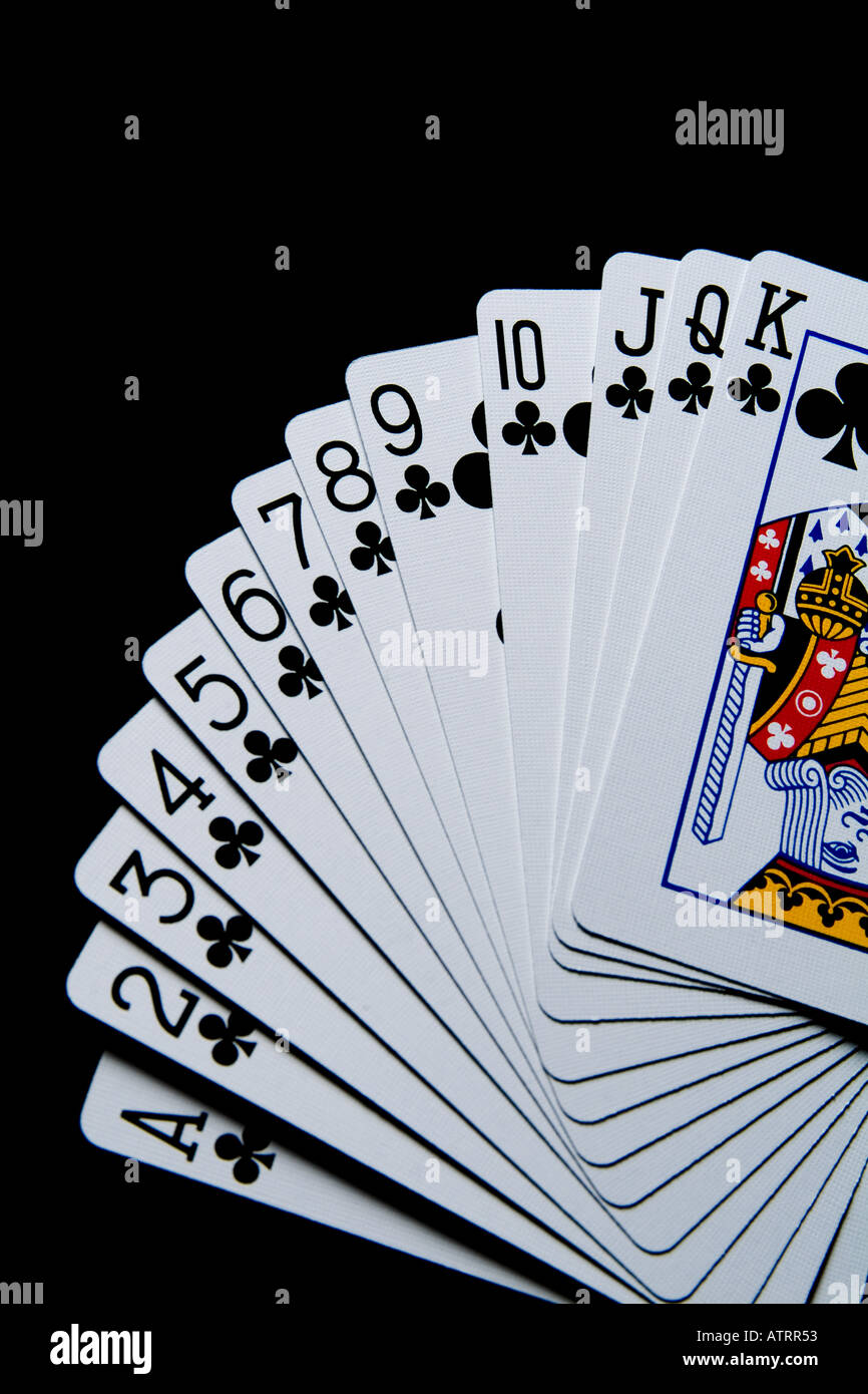 Playing cards suit clubs hi-res stock photography and images - Alamy