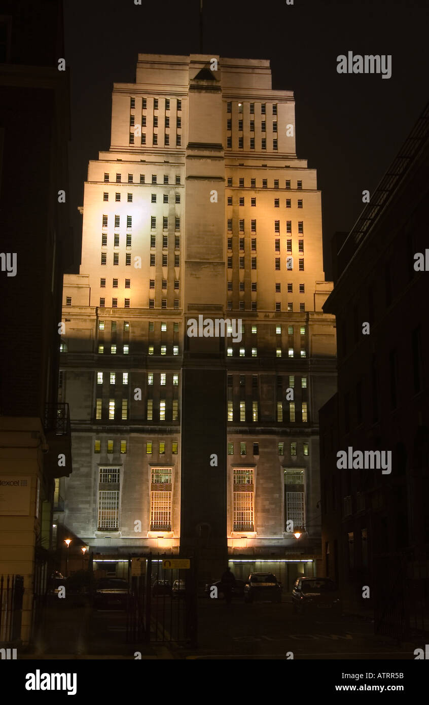 The Senate House at night University of London Bloomsbury London Stock ...