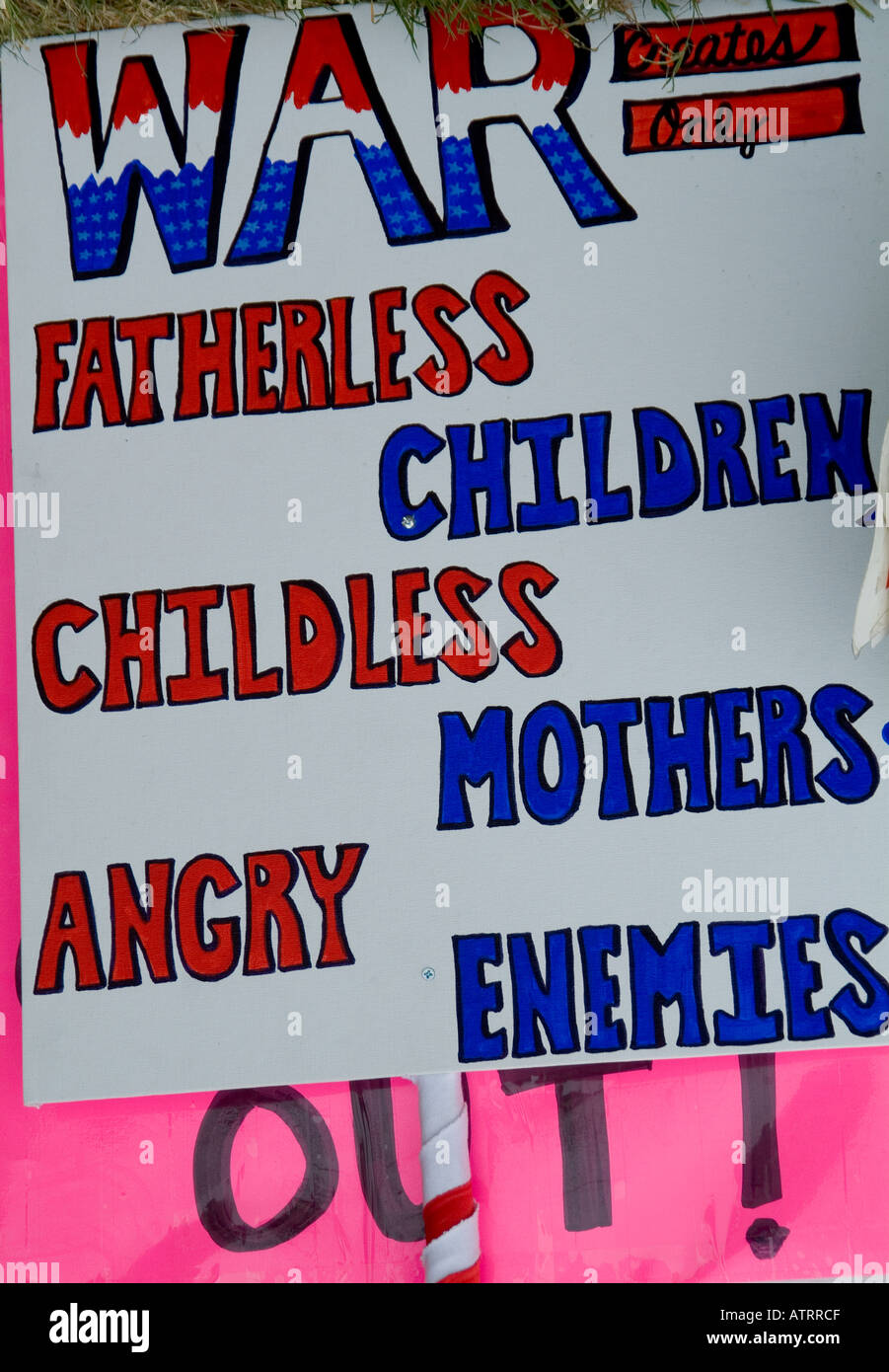 Iraq war protest poster in hi-res stock photography and images - Alamy