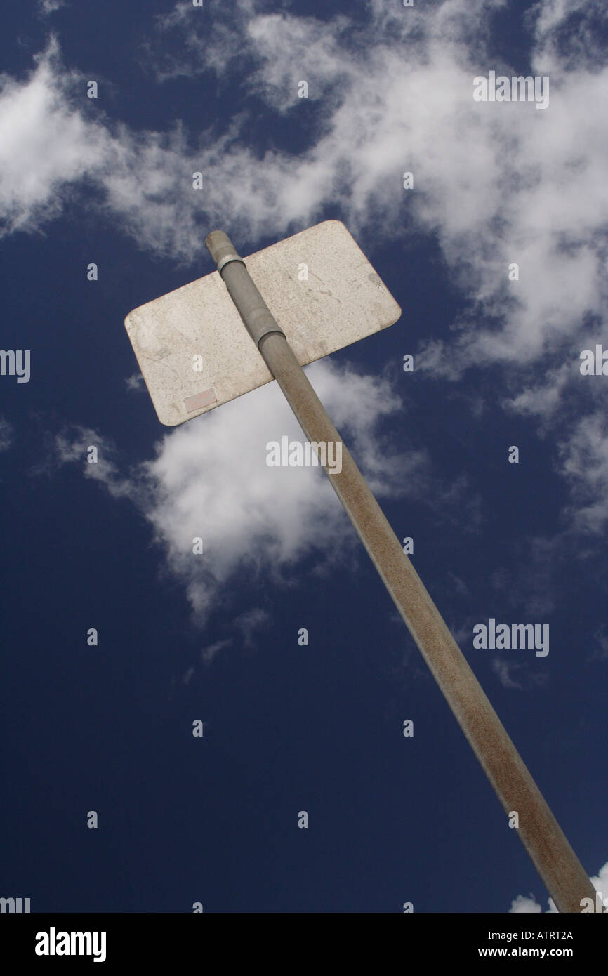 SILVER WARNING SIGN ON RIVER BANK Stock Photo - Alamy