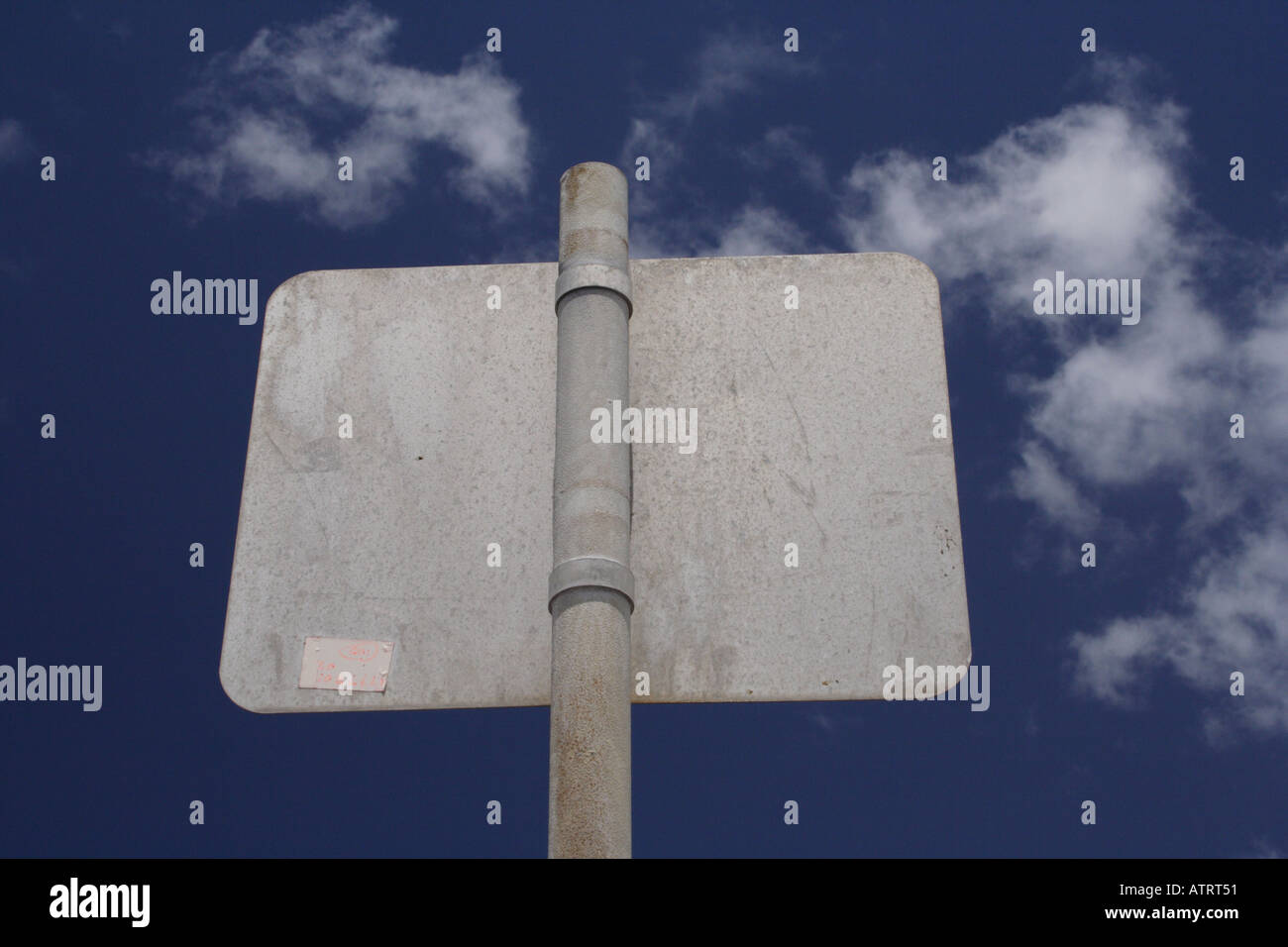 SILVER WARNING SIGN ON RIVER BANK Stock Photo - Alamy
