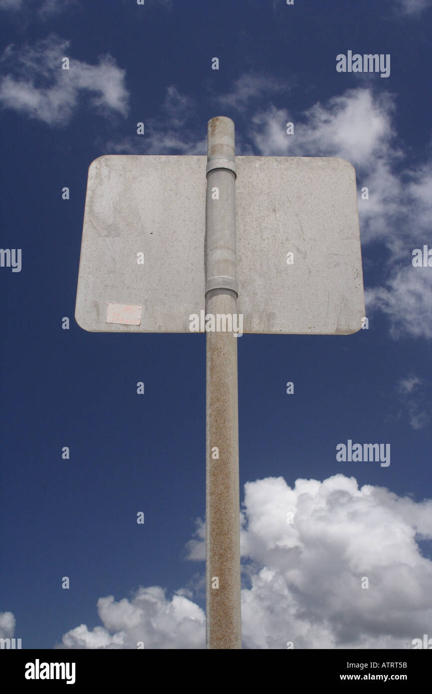 SILVER WARNING SIGN ON RIVER BANK Stock Photo - Alamy