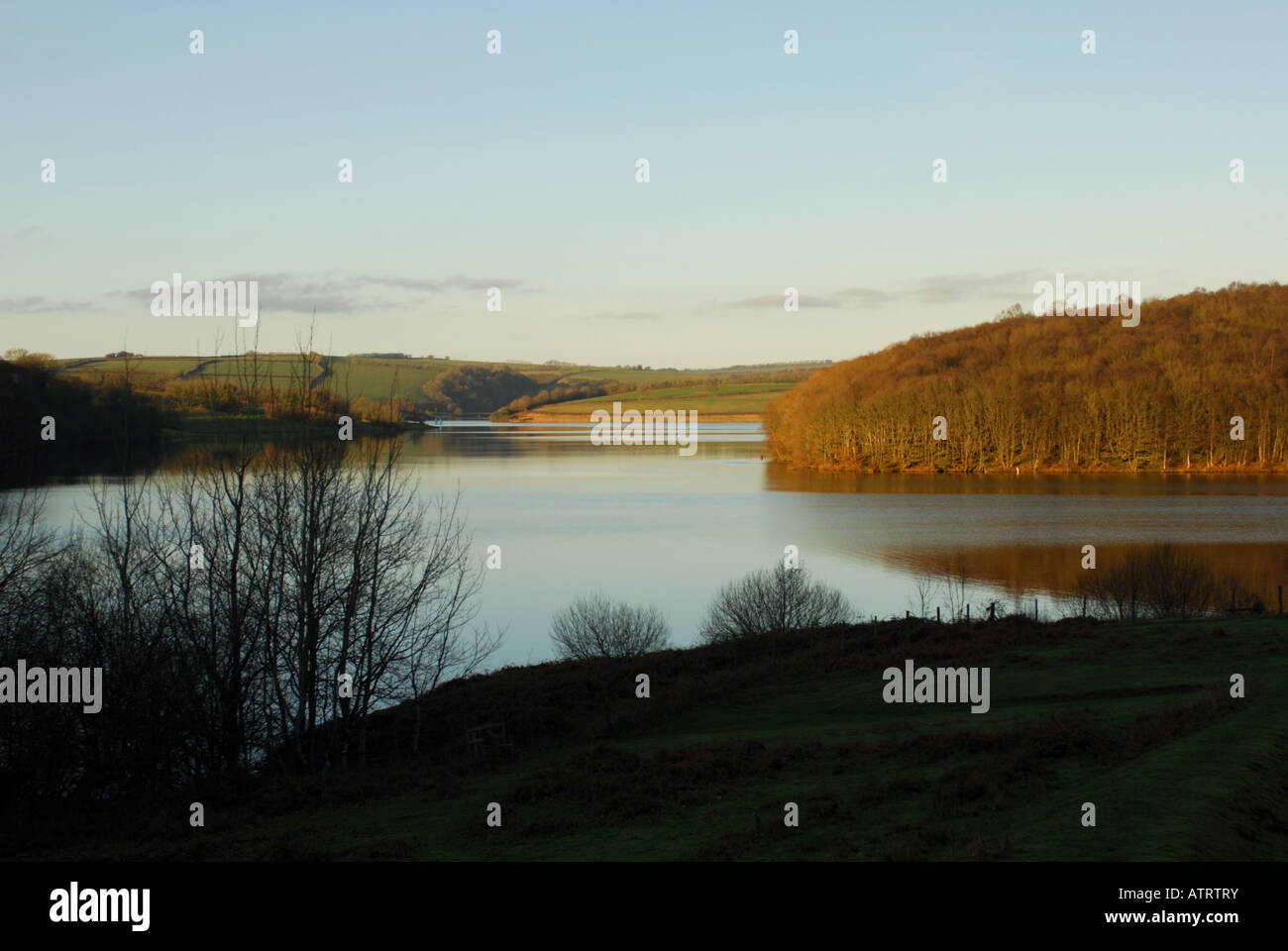 Wimbleball Reservoir on Exmoor Stock Photo - Alamy