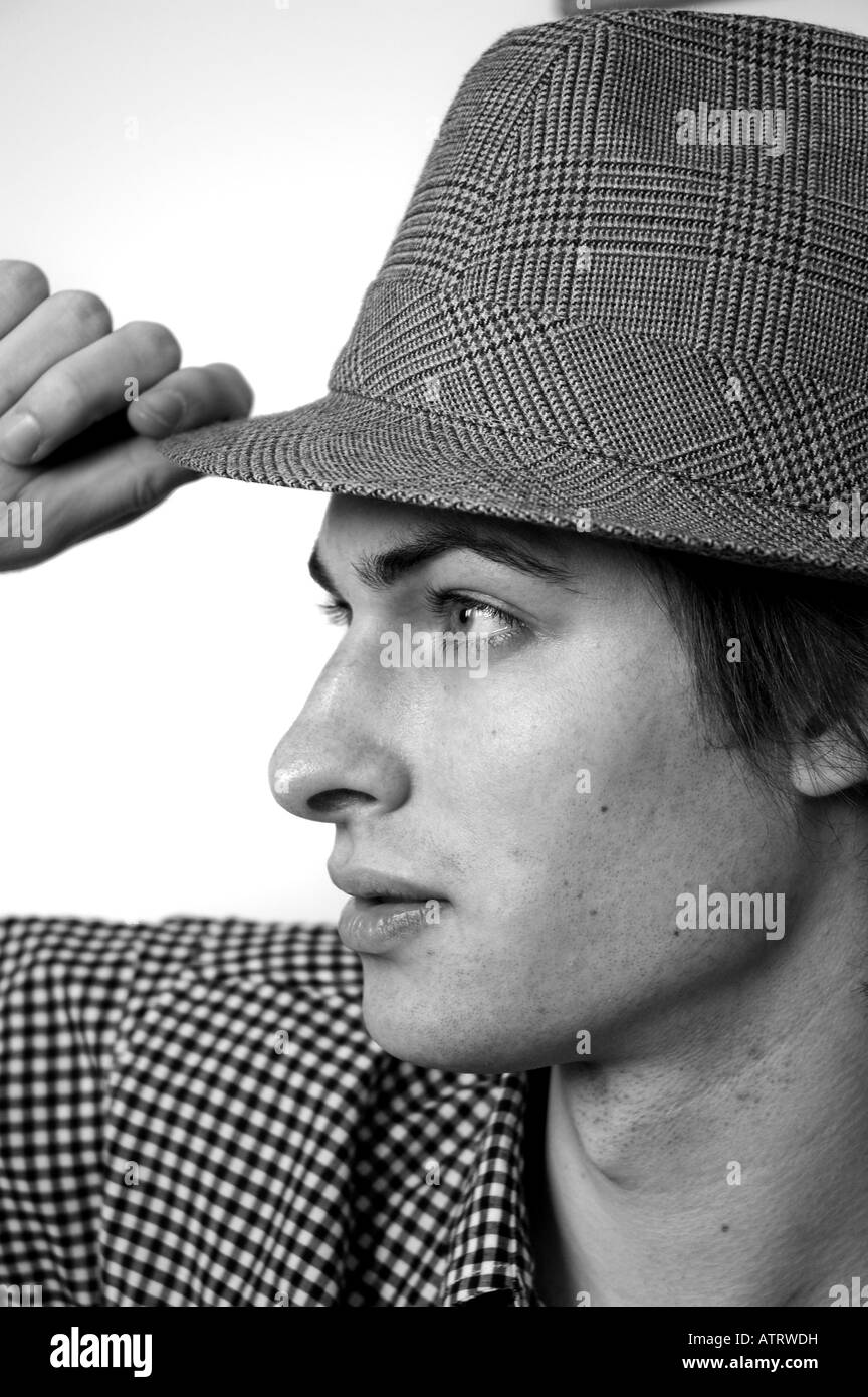 Male model pose Black and White Stock Photos & Images - Alamy