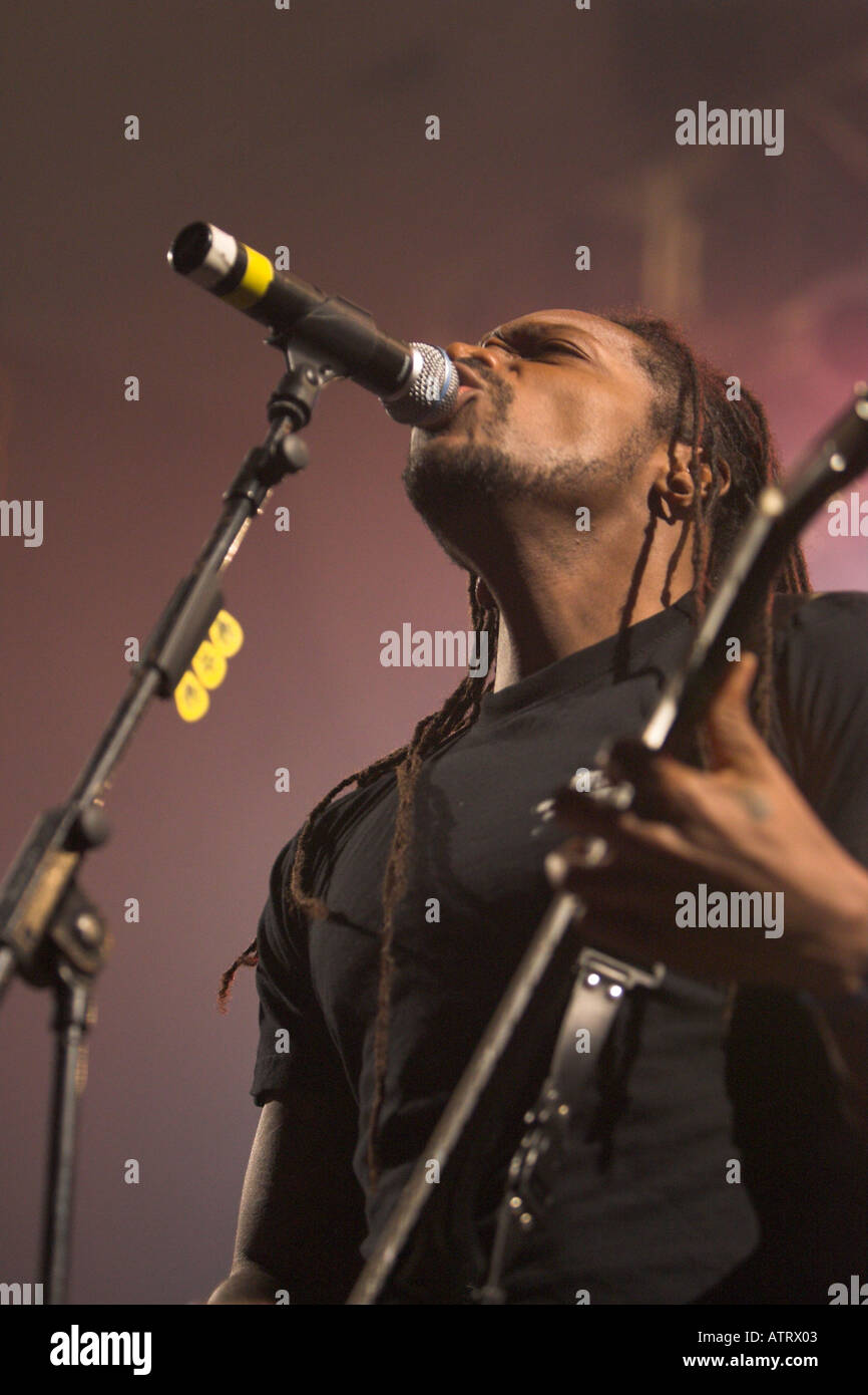 Derrick Green of heavy metal band Sepultura Stock Photo - Alamy