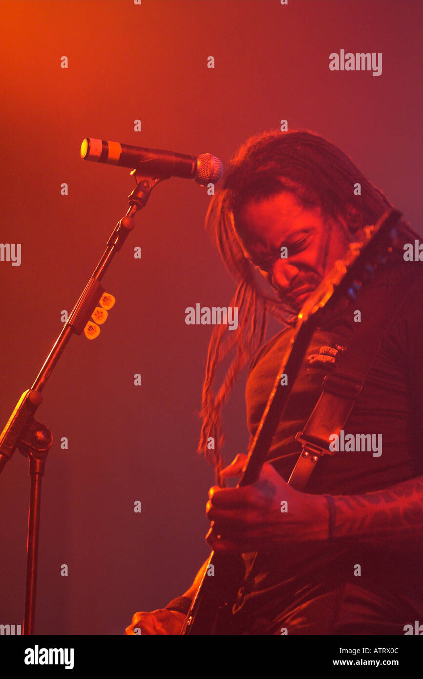 Derrick Green of heavy metal band Sepultura Stock Photo - Alamy