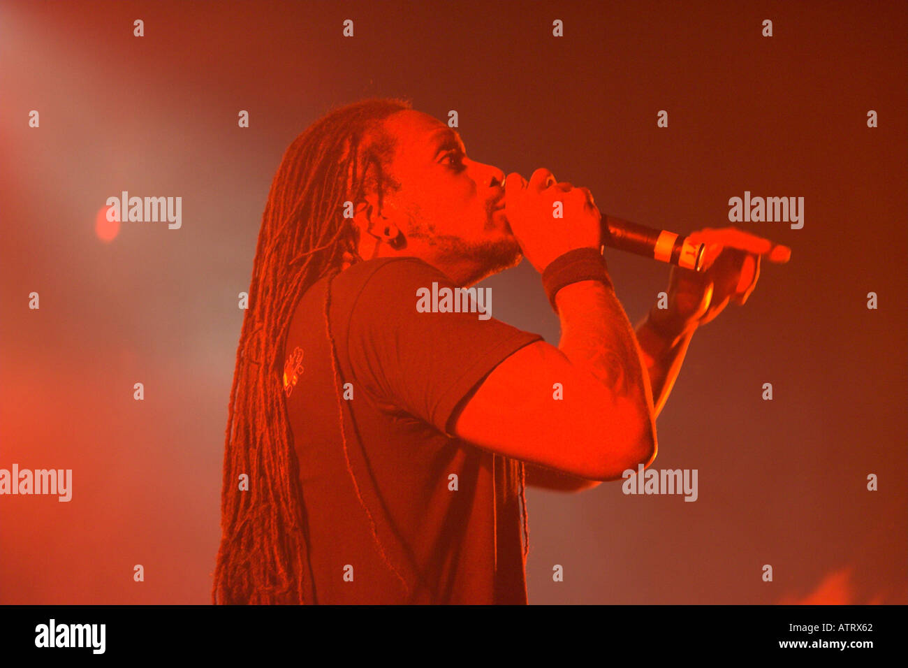 Derrick Green of heavy metal band Sepultura Stock Photo - Alamy