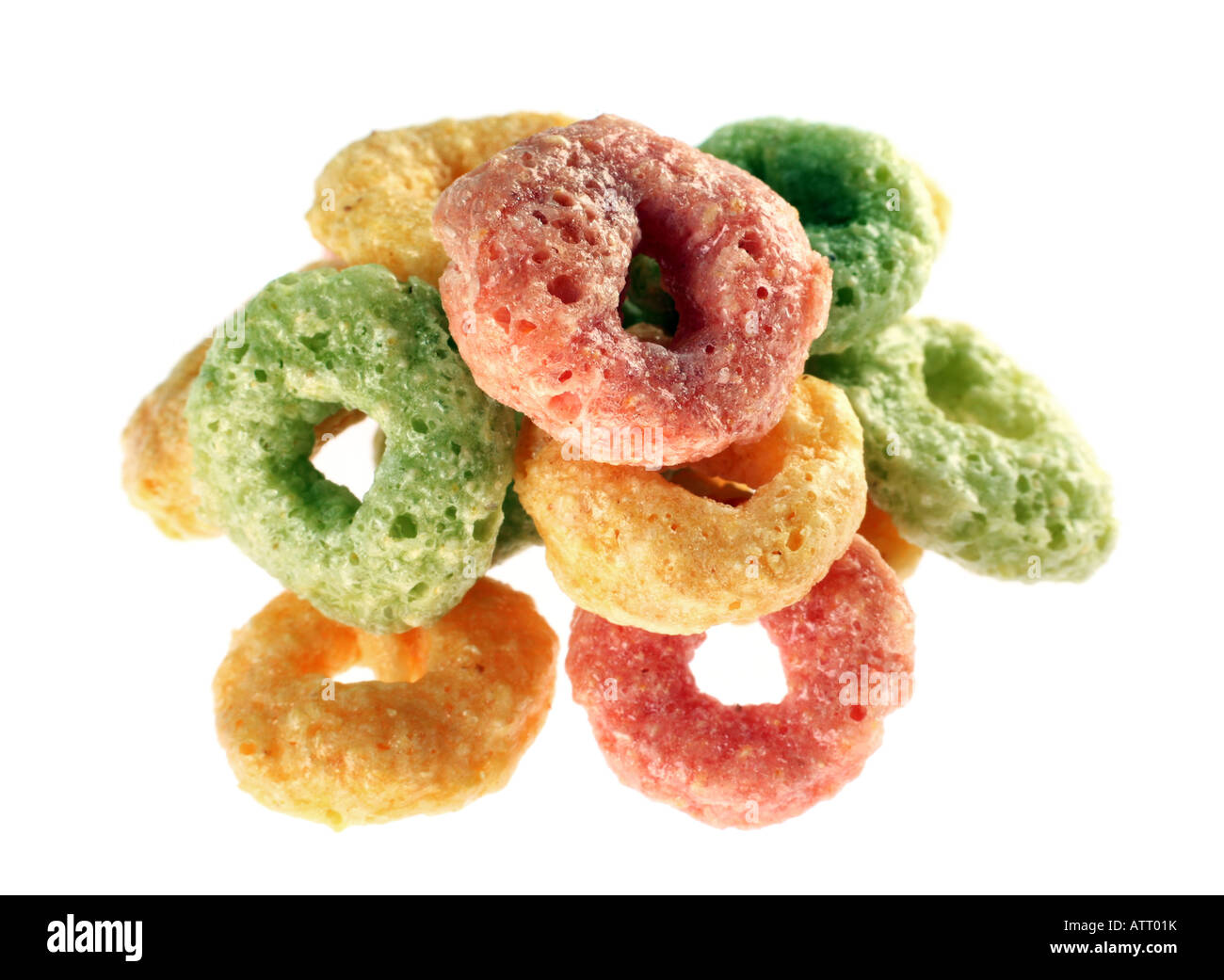 Round flake group isolated on white background Stock Photo - Alamy