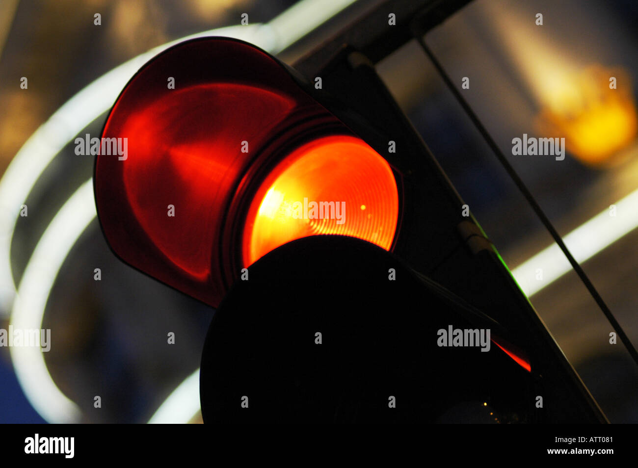 red traffic light Stock Photo - Alamy