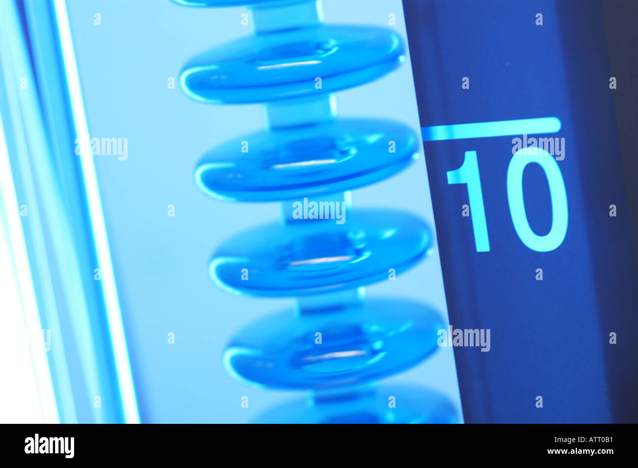 Laboratory test arrangement gadget with measuring unit spiral Stock ...