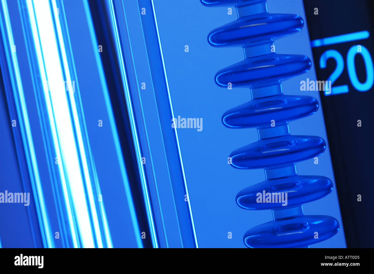 Laboratory test arrangement gadget with measuring unit spiral Stock ...