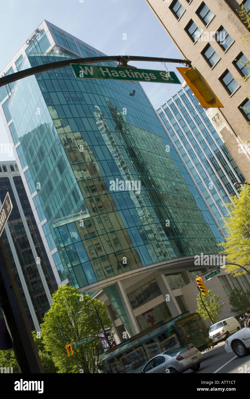 Skyscraper in downtown Vancouver, BC Stock Photo - Alamy