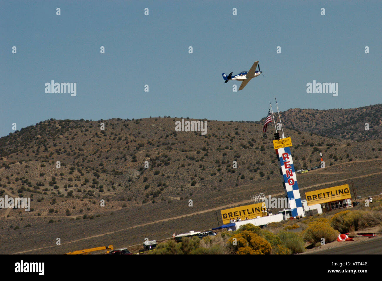 Airplane at Reno Air Races Reno Nevada USA Stock Photo - Alamy