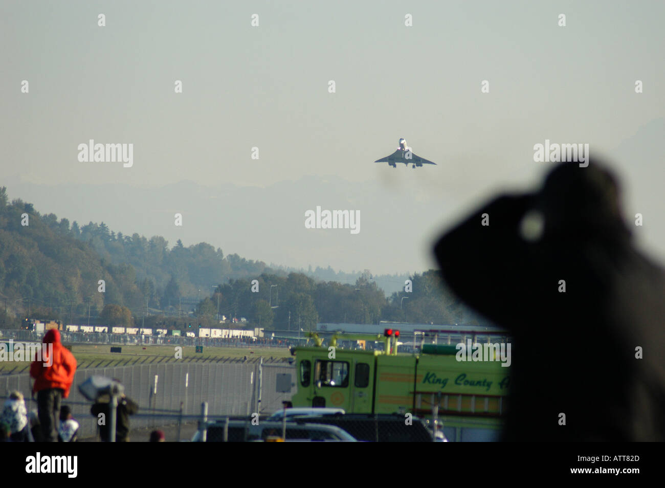 Concorde's Last flight in Seattle Washington USA Stock Photo - Alamy