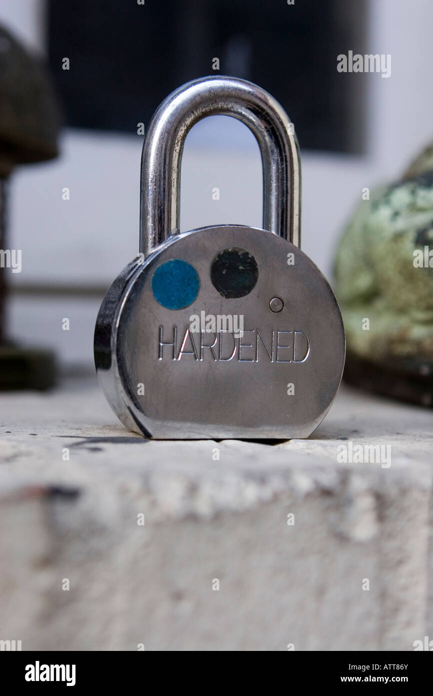 Hardened padlock hi-res stock photography and images - Alamy